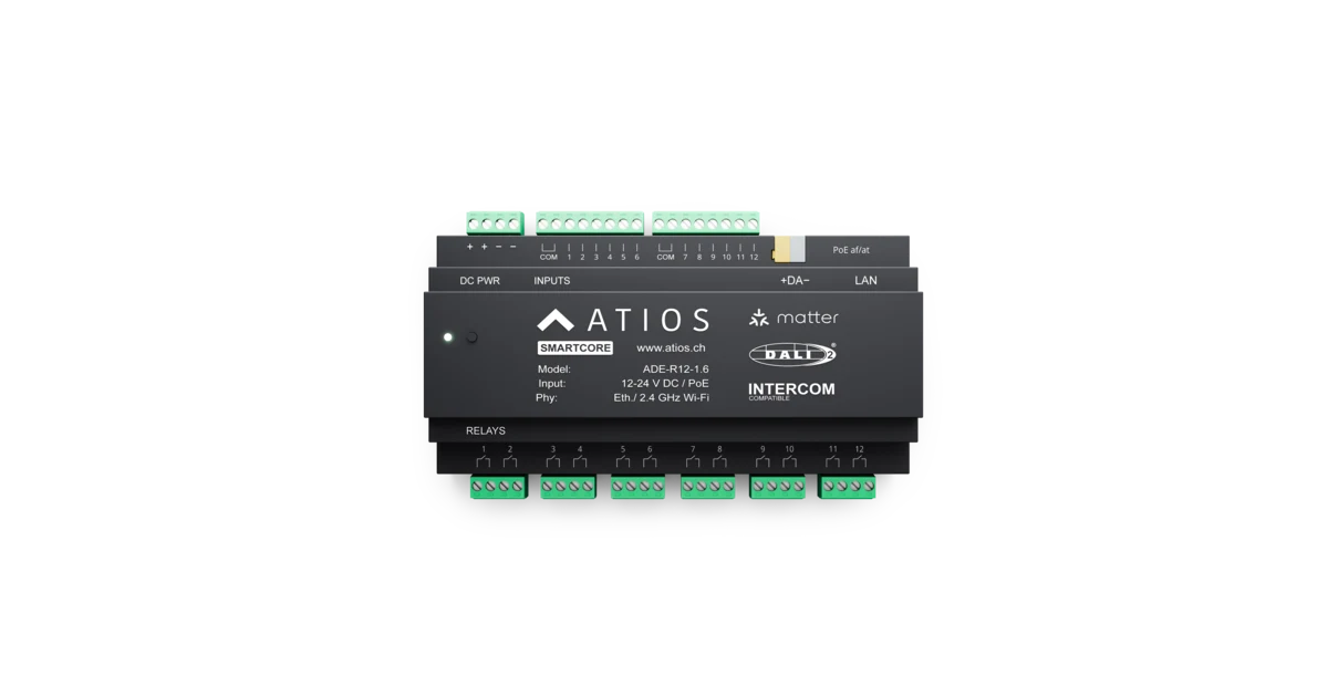 Atios SmartCore: Build your Matter Smart Home for Lights, Blinds, HVAC ...